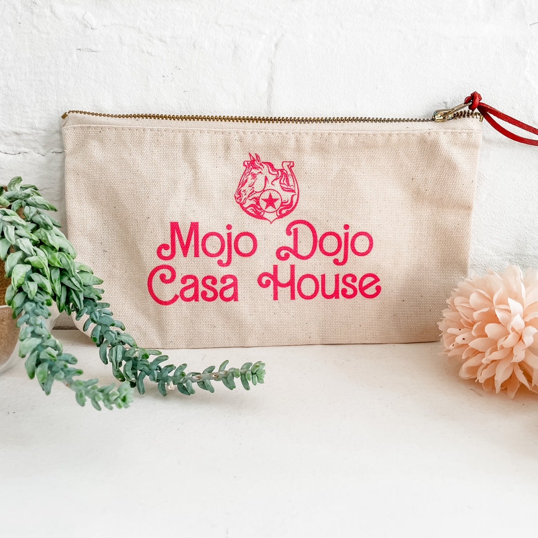 Mojo Dojo Casa House, Canvas Zipper Pouch, Pencil or Pen Case, Make Up ...
