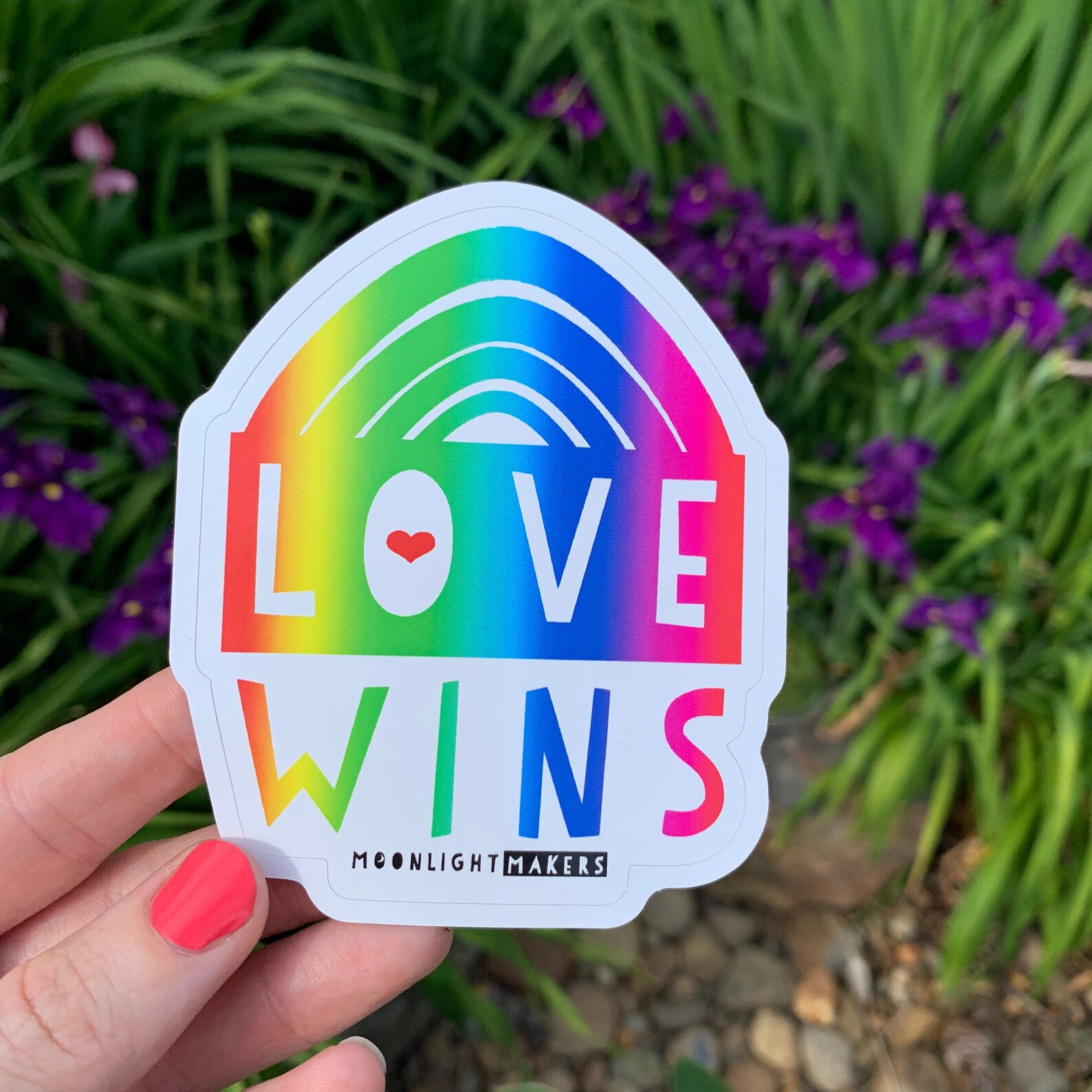 Love Wins Sticker Rainbow Bumper Sticker Car Sticker Vinyl - Etsy
