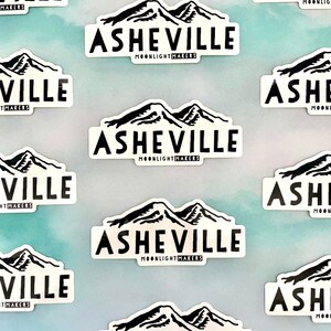 Asheville Sticker, Bumper Sticker, Car Sticker, Vinyl, Bike Sticker ...