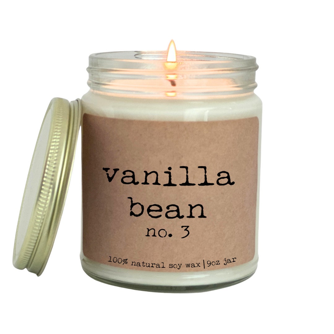 Sweet Gift, Vanilla Bean, 100% Natural Soy Wax Scented Candle, Clean ...