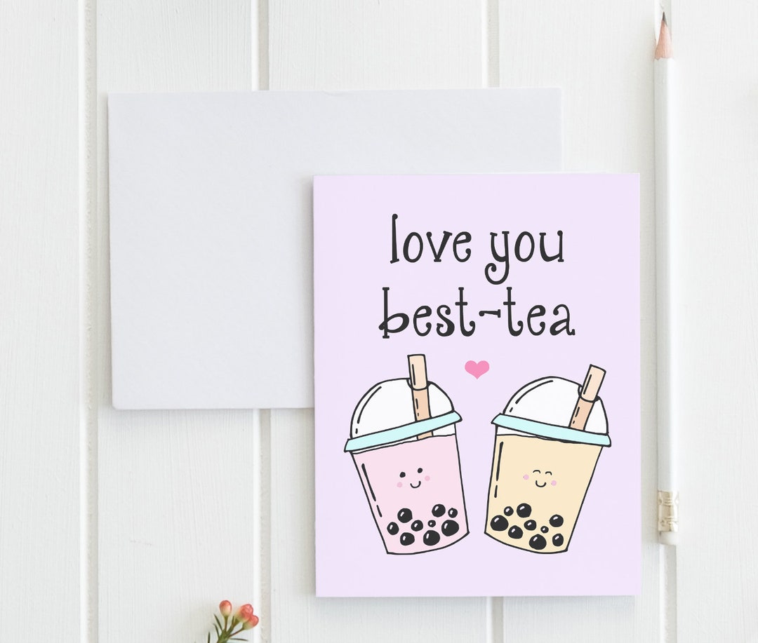 Love You Best Tea, Funny Card for Friends, Birthdays, and Valentine's ...