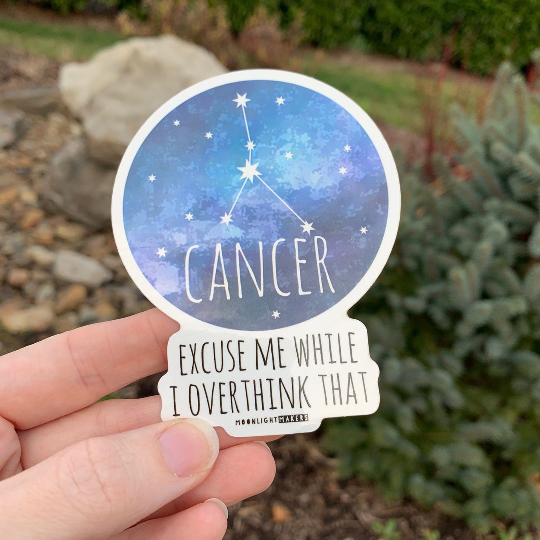 Cancer Star Sign Zodiac Sticker, Bumper Sticker, Car Sticker, Vinyl ...
