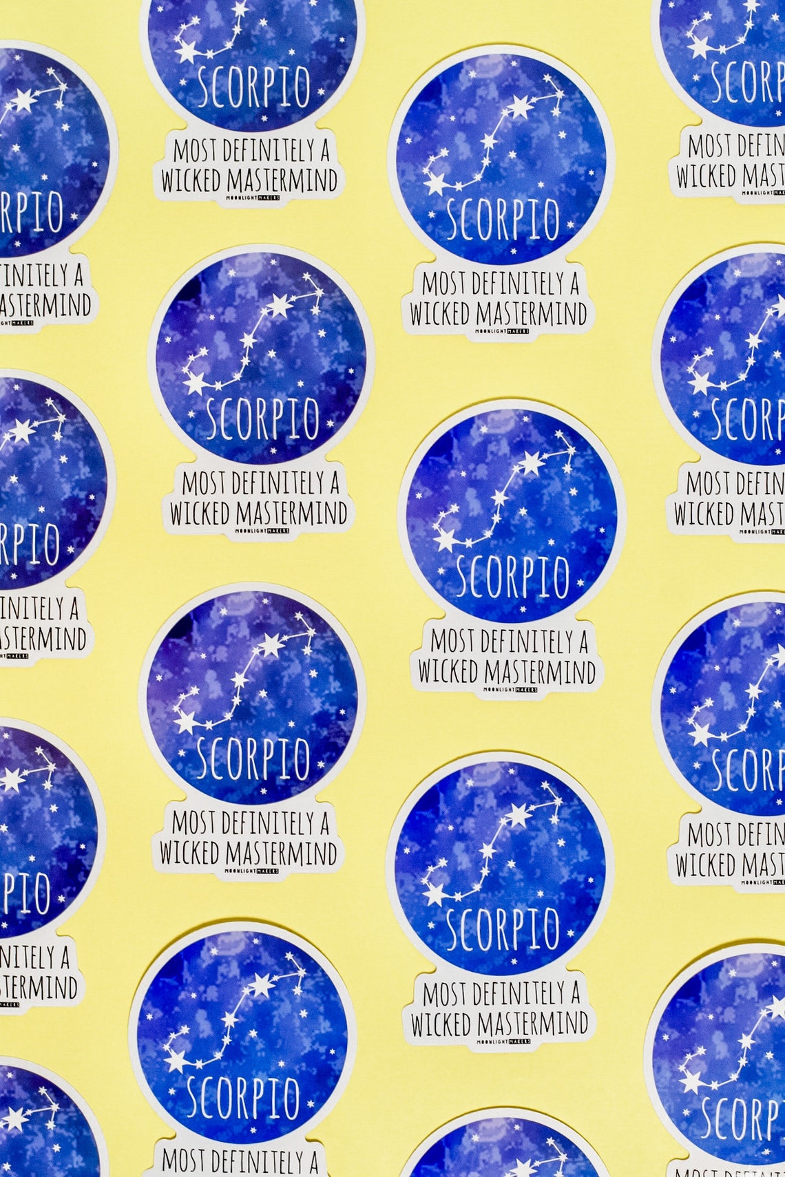 Scorpio Star Sign Zodiac Sticker Bumper Sticker Car Sticker - Etsy