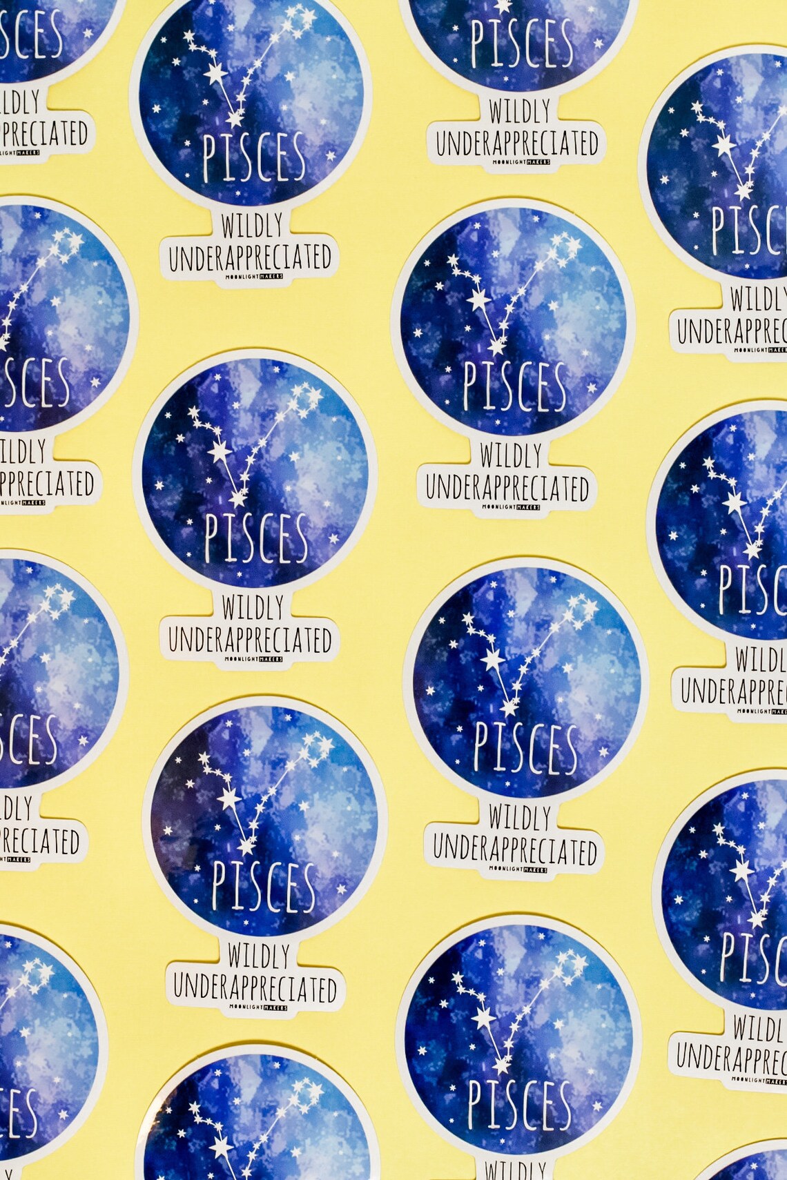 Pisces Star Sign Zodiac Sticker Bumper Sticker Car Sticker - Etsy