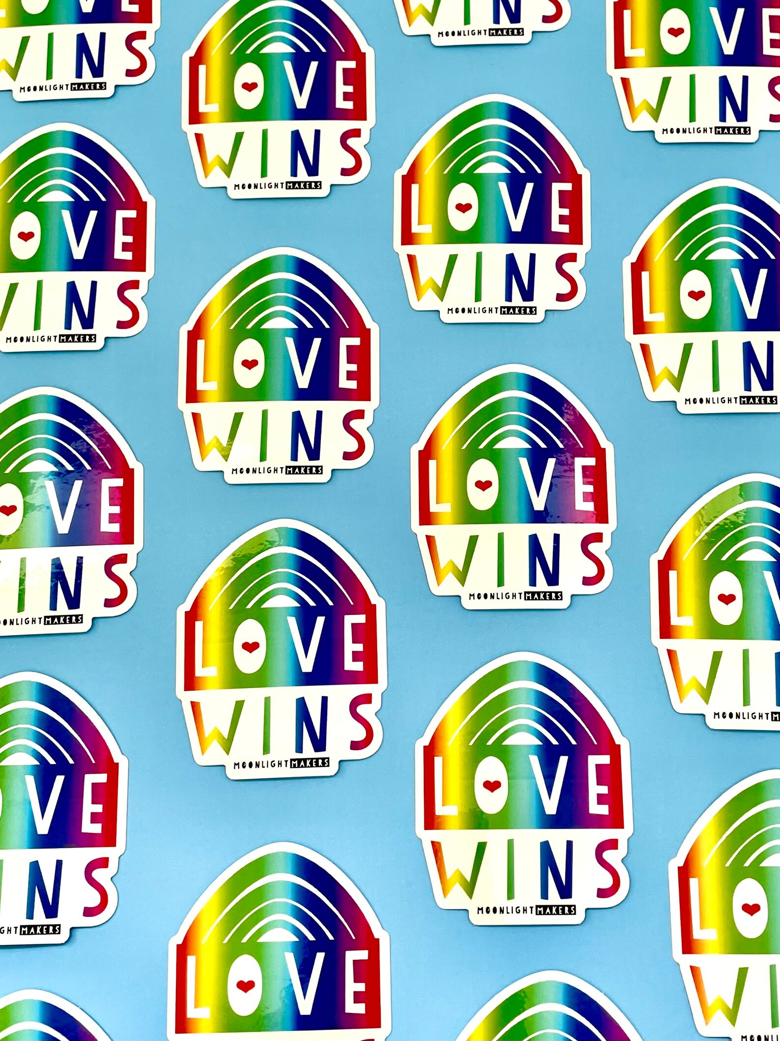 Love Wins Sticker Rainbow Bumper Sticker Car Sticker Vinyl - Etsy