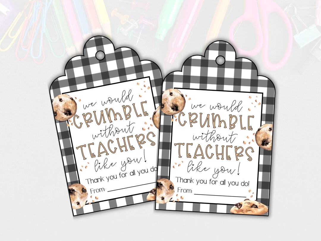 Printable Teacher Appreciation Gift Tag Teacher Appreciation Week Tag ...