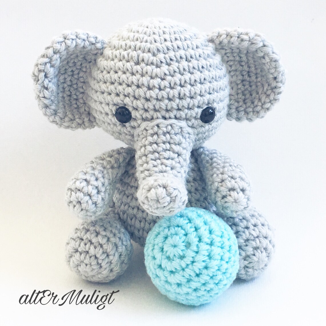 Baby Elephant PDF Pattern by Altermuligt | Etsy UK