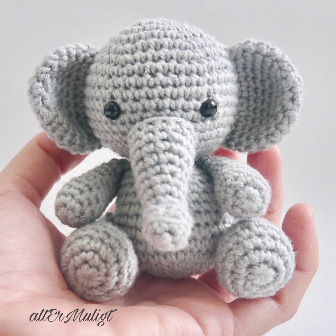 Baby Elephant PDF Pattern by Altermuligt | Etsy UK