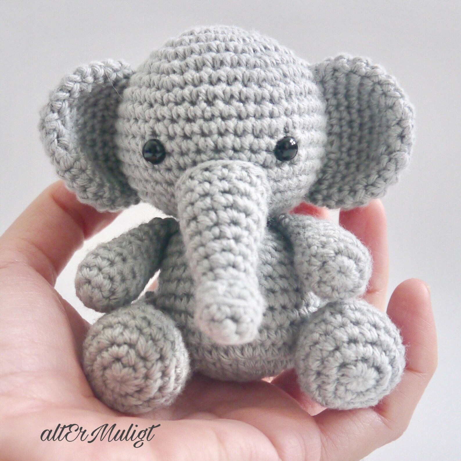 Baby Elephant PDF Pattern by Altermuligt | Etsy UK