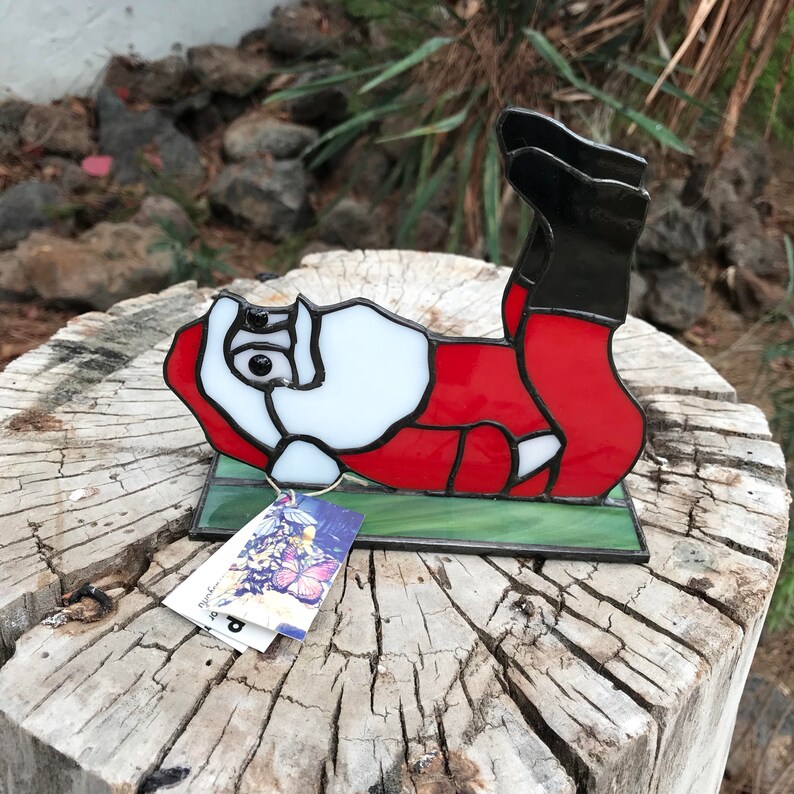 Funny Santa Home Decor Stained Glass Santa Claus Christmas - Etsy