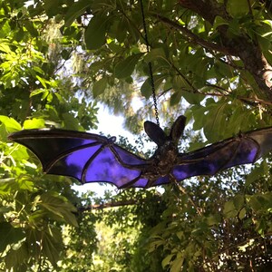 Stained Glass Bat Suncatcher Bat Geeky Home Decoration - Etsy
