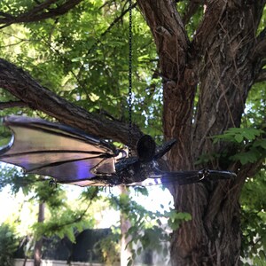 Stained Glass Bat Suncatcher Bat Geeky Home Decoration - Etsy