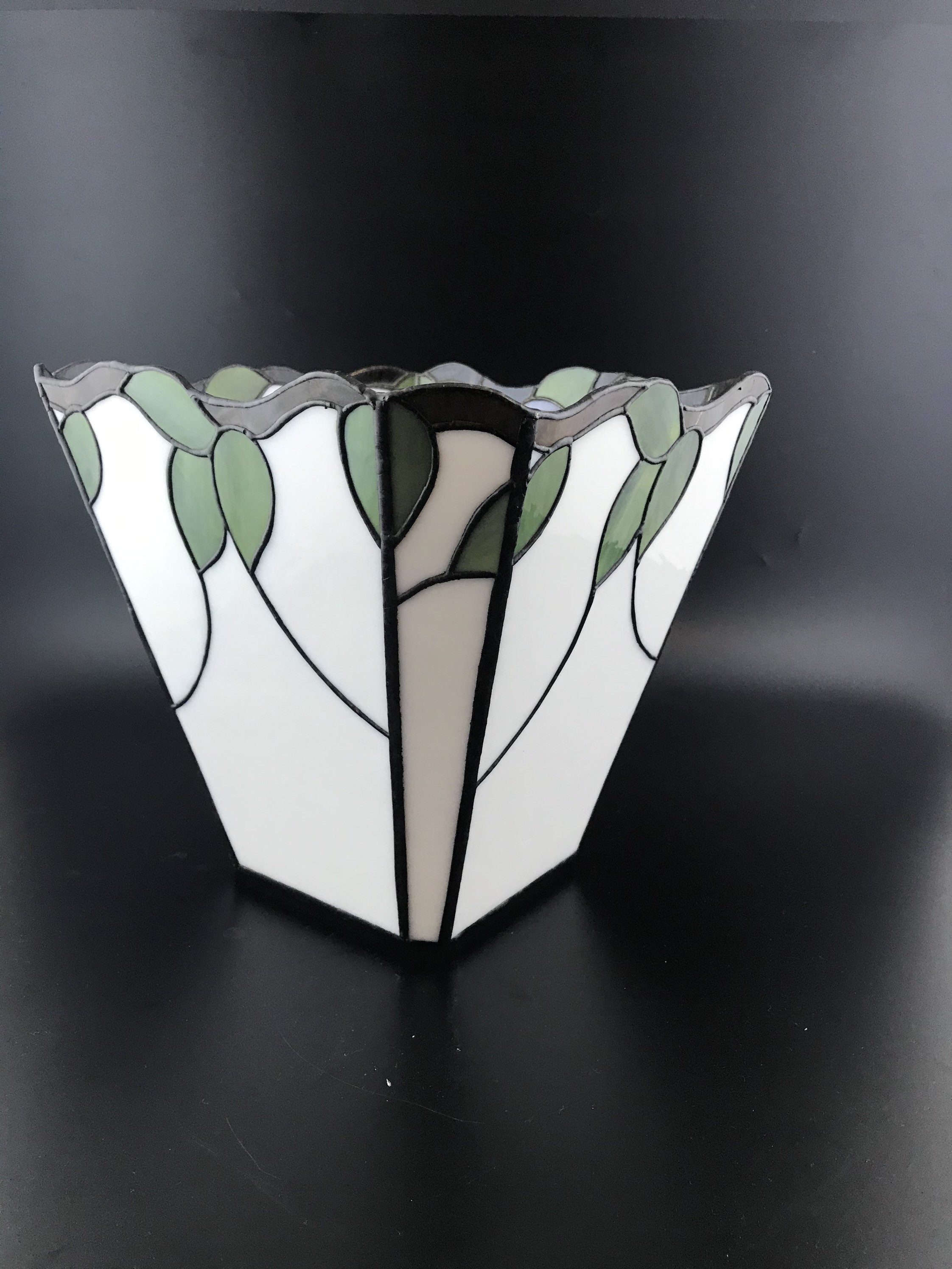 Decorative Plant Pot, Garden Decor, Stained Glass Decor, Glass Flower ...