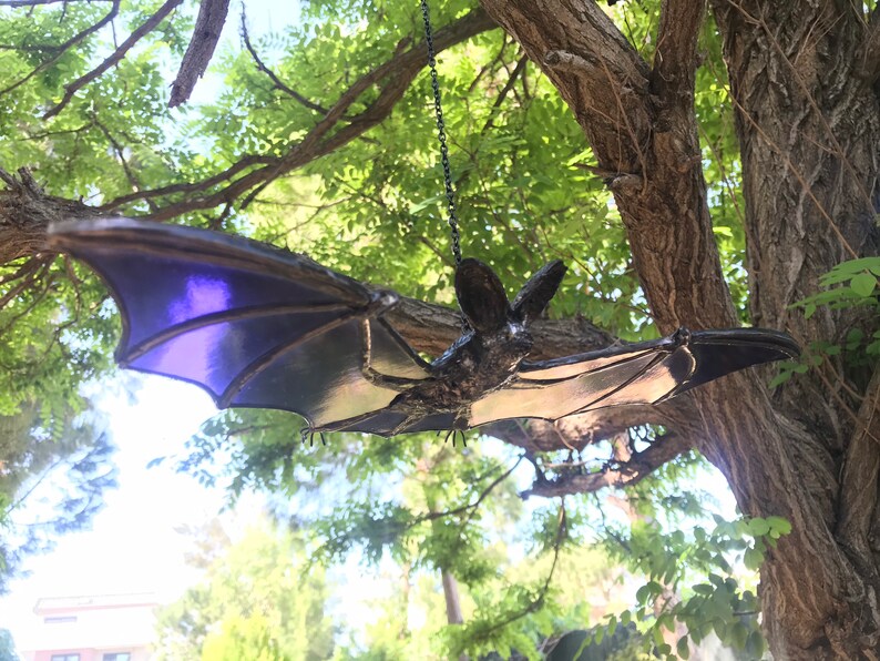 Stained Glass Bat Suncatcher Bat Geeky Home Decoration - Etsy