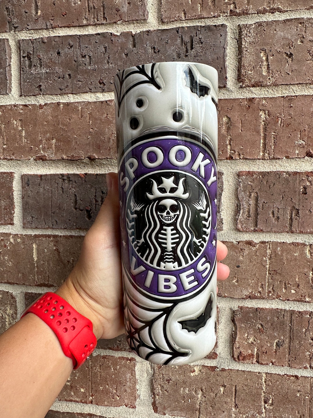 Spooky Vibes Tumbler L Spooky Vibes Web Tumbler L Spooky Vibes Boo ...