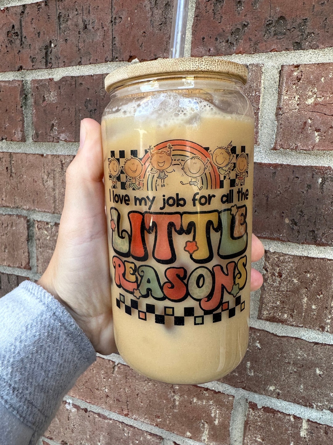 Teacher Glass Cup L Teacher Appreciation Glass Cup L Teacher ...