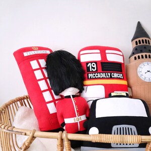 London Bus Double Decker Cushion Soft Toy - Etsy