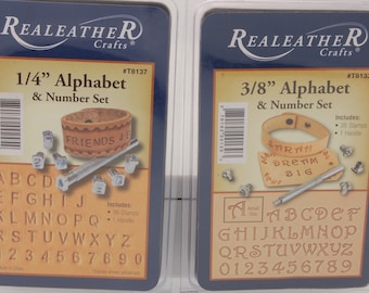 Leather Alphabet Stamp Set - Etsy