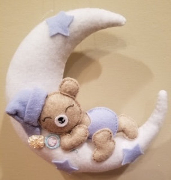 Teddy Bear Baby Wall Decor Teddy Baby Mobile Baby Mobile | Etsy