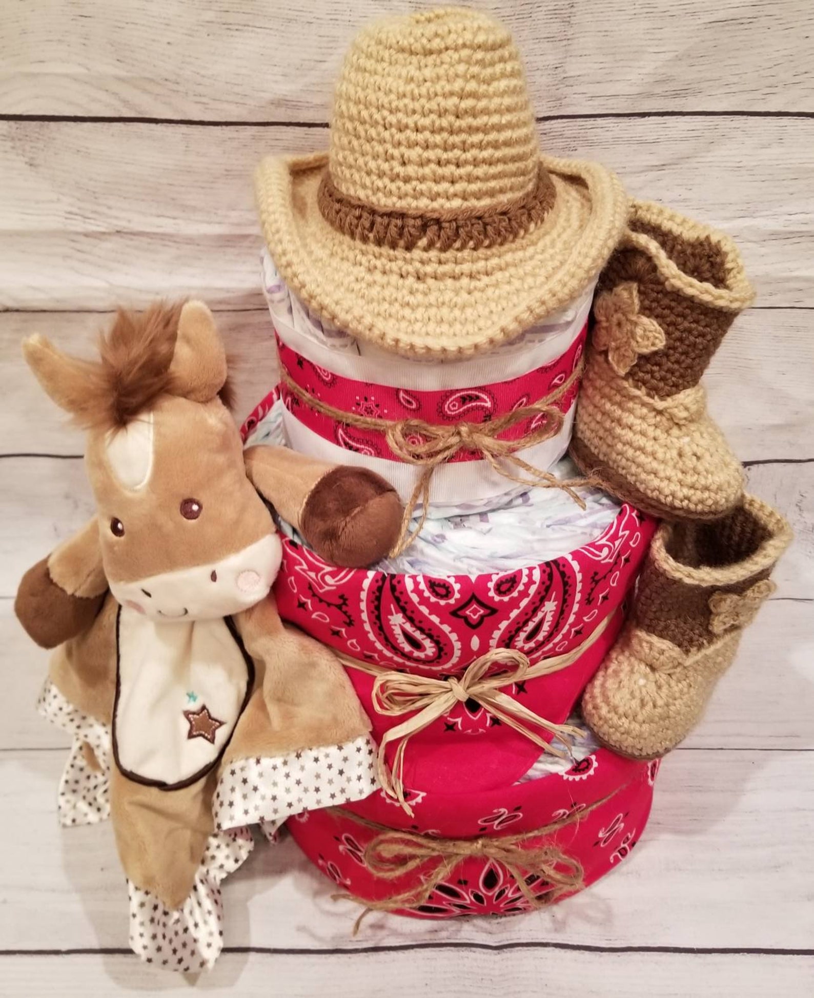 Cowboy Diaper Cake Western Diaper Cake Horse Diaper Cake | Etsy