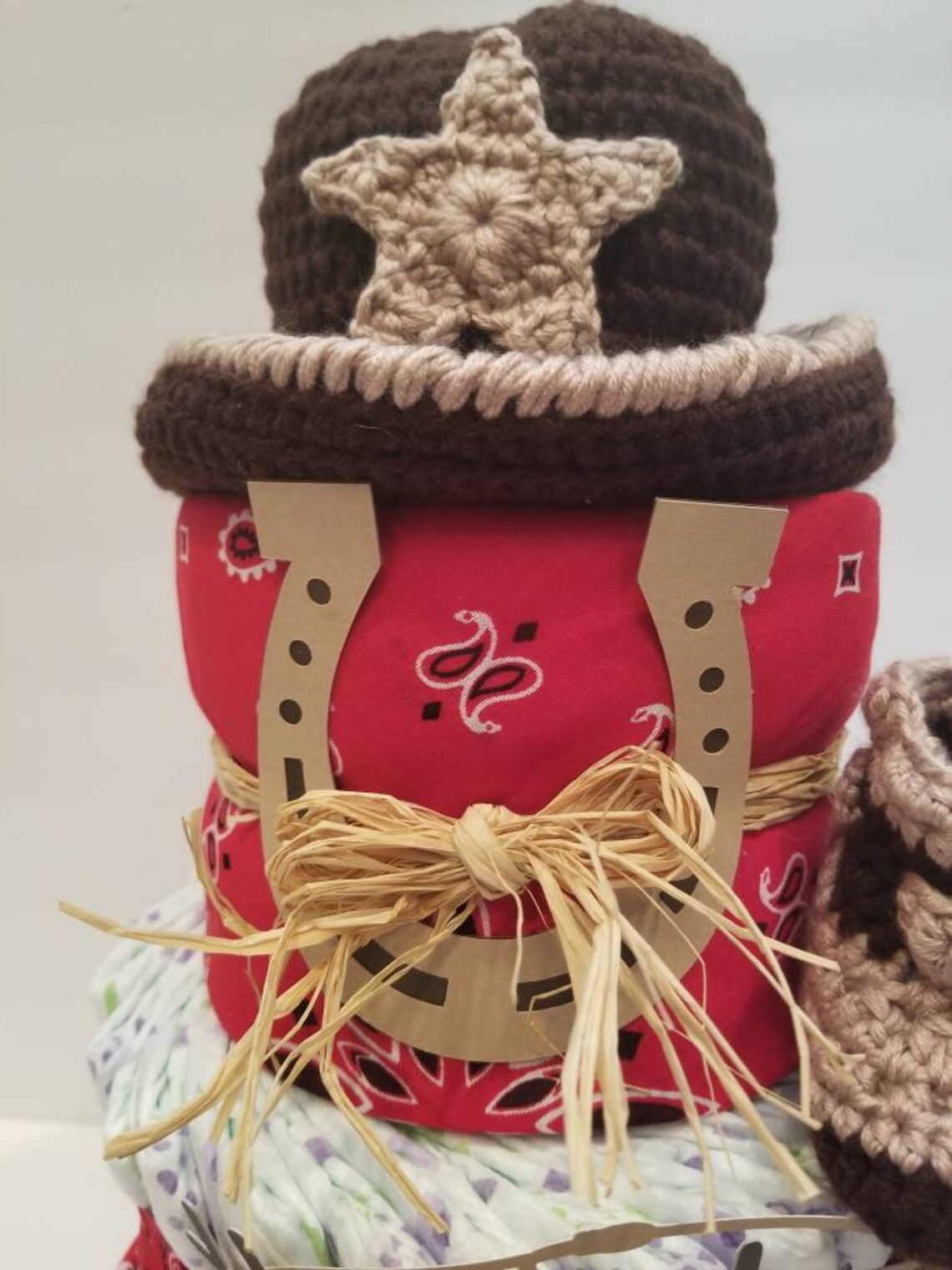 Cowboy Diaper Cake Western Diaper Cake Horse Diaper Cake | Etsy