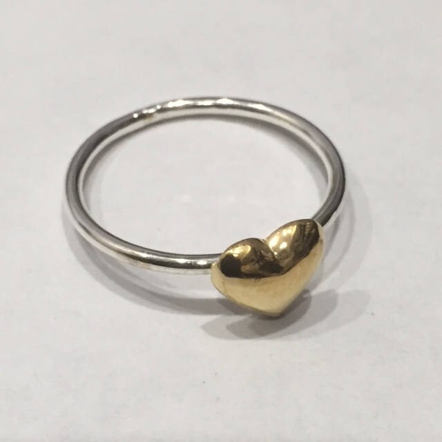 Puff Heart Ring Gold Heart - Etsy Israel