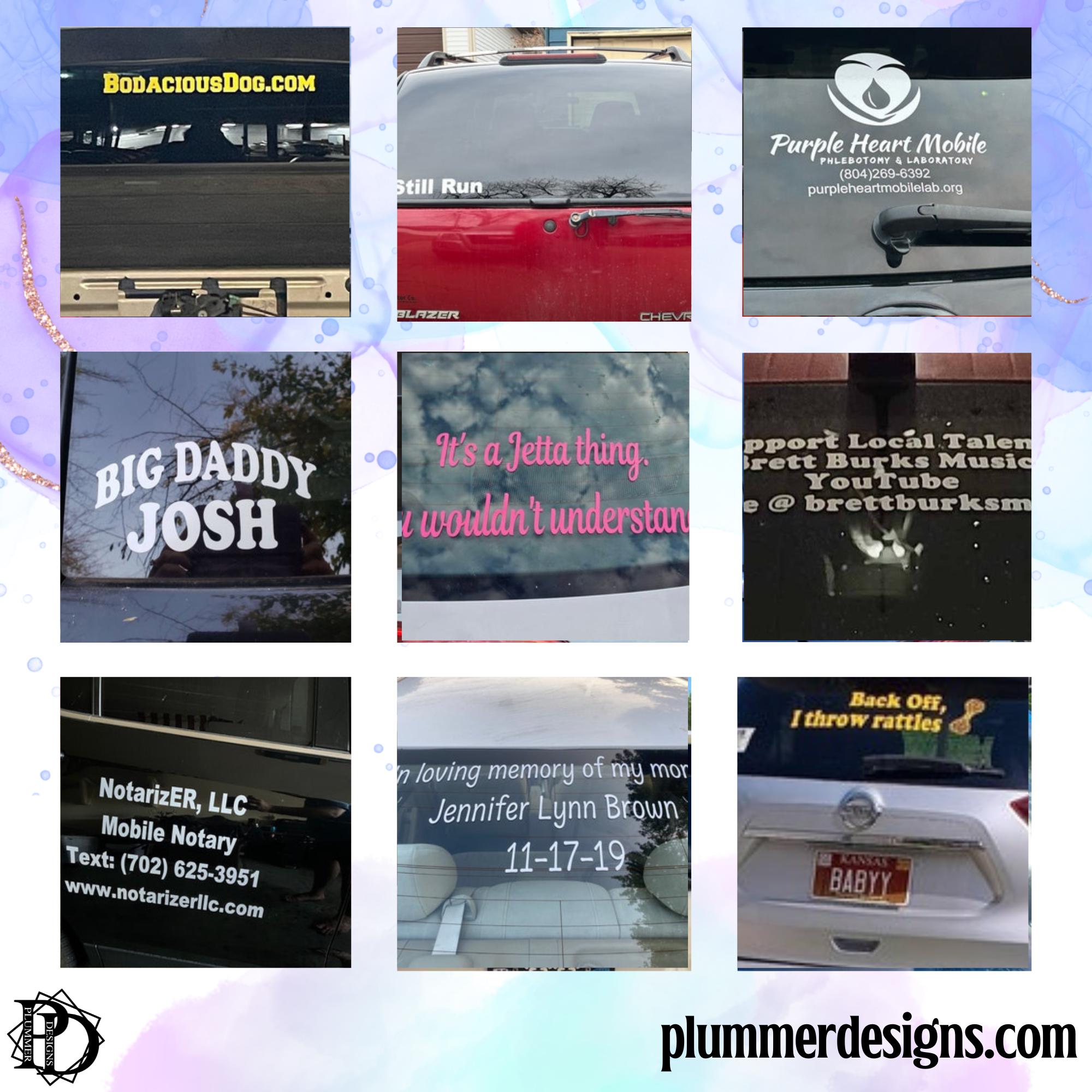 Custom Car Decal, Custom Window Decal, Vinyl Sticker, Vinyl Car Sticker ...