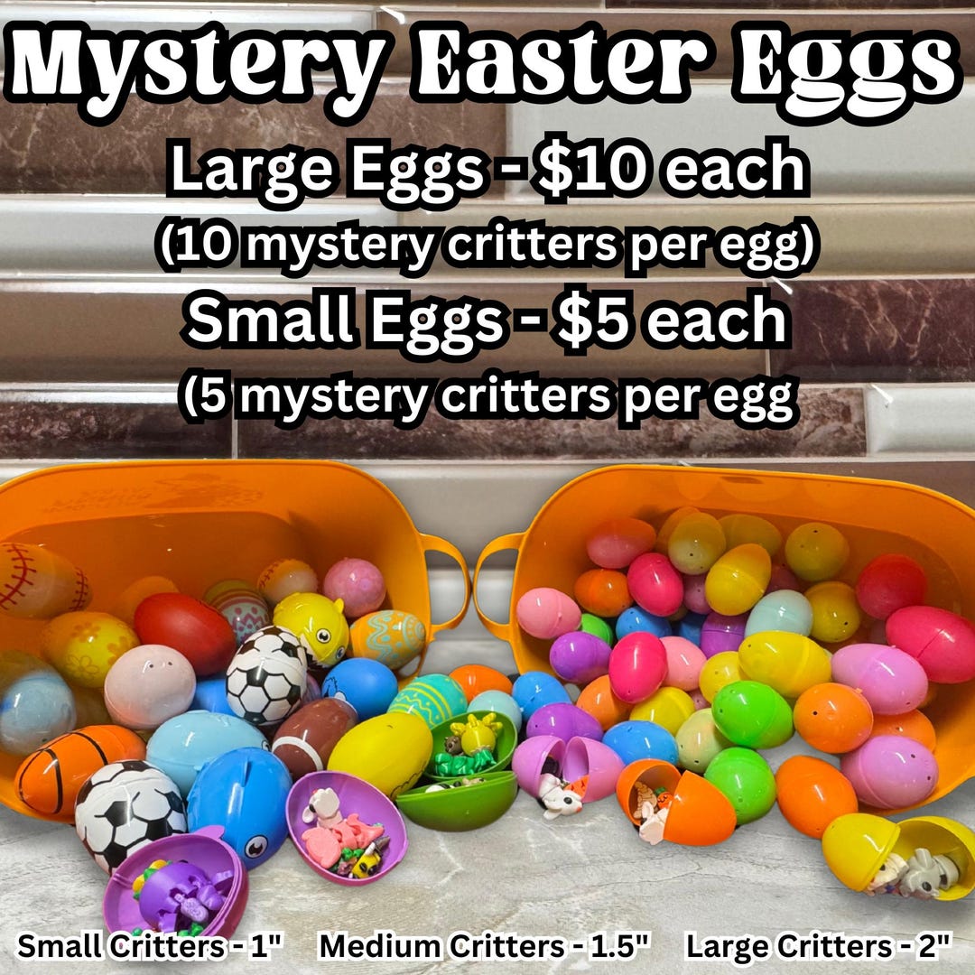 Mystery Easter Eggs, Easter Eggs, Easter Basket Fillers, Easter ...
