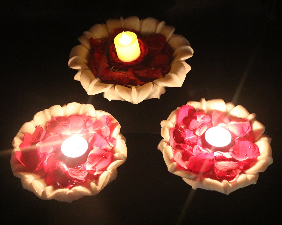 Beautiful Handcrafted Bowl for Floating Flowers and Tea Light Candles ...