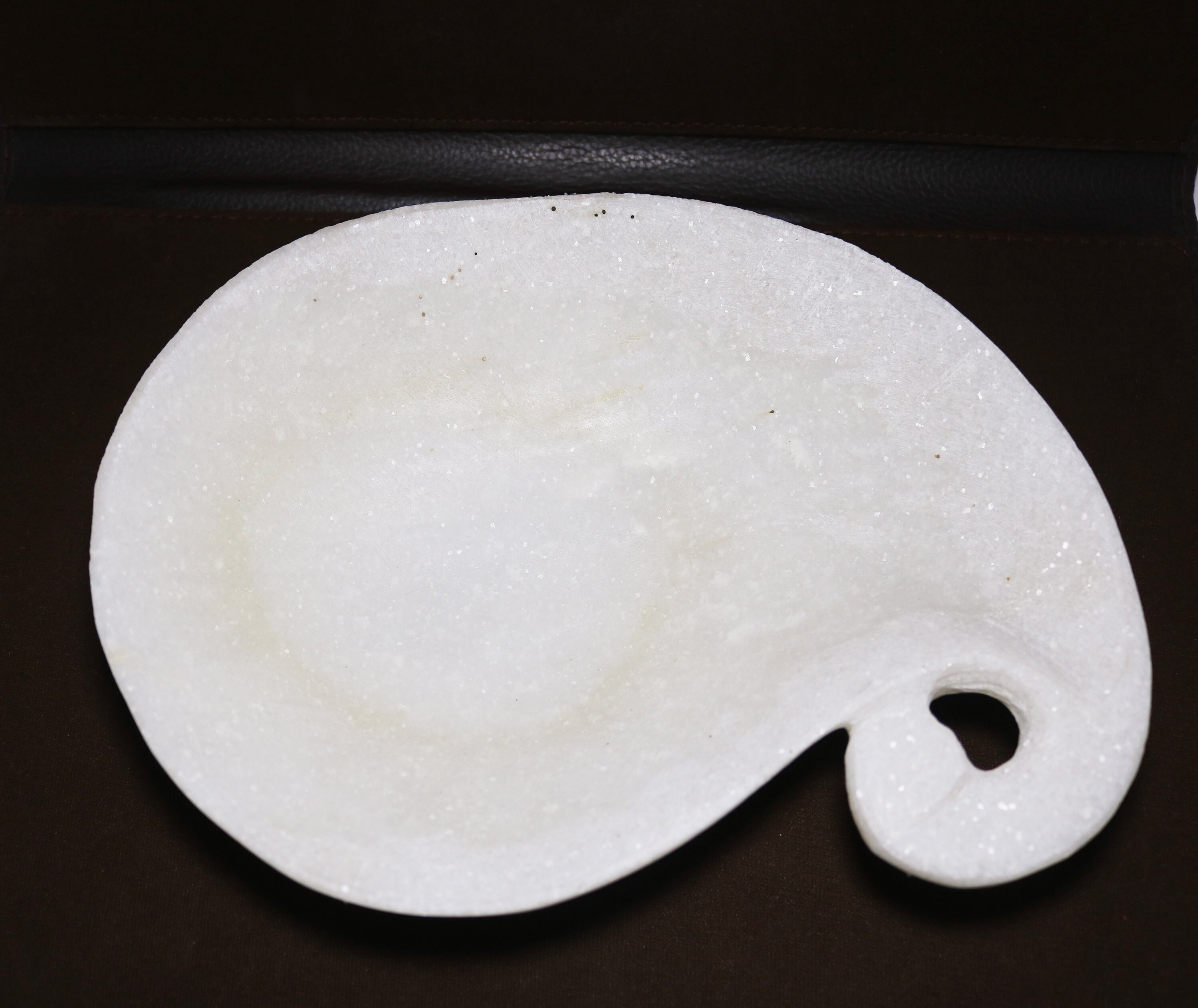 8 Inch White Marble Mango Shape Bowl for Home Office or Hotel - Etsy