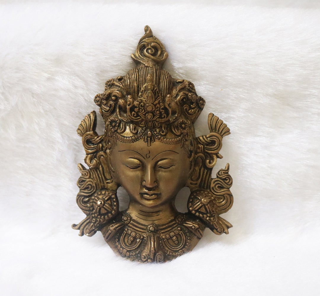 Durga MATA Maa Face Mask Idol Statue Murti for Office Home Decor Wall ...