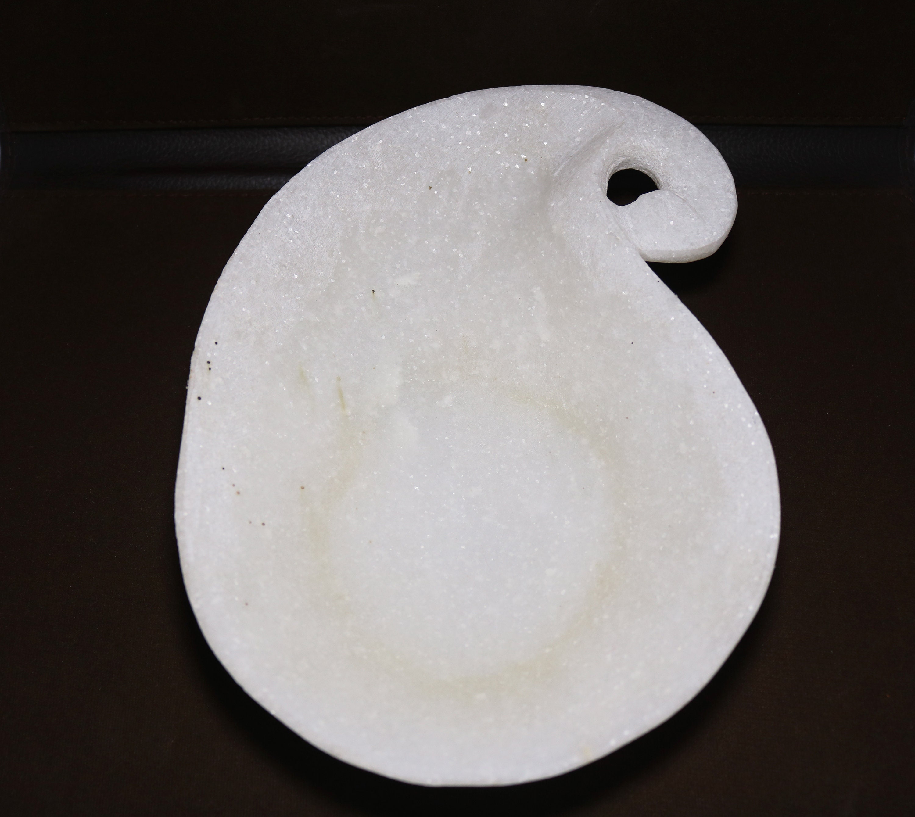 8 Inch White Marble Mango Shape Bowl for Home Office or Hotel - Etsy