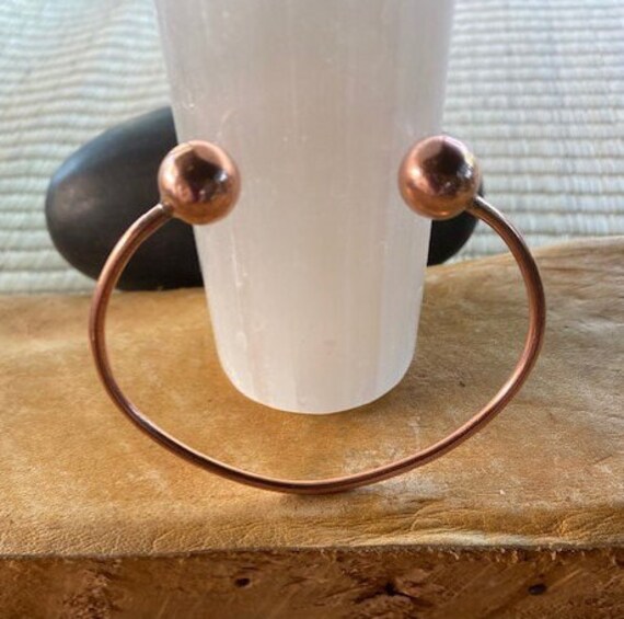 Copper Torque Cuff Bracelet Solid Adjustable Fits 7 to | Etsy