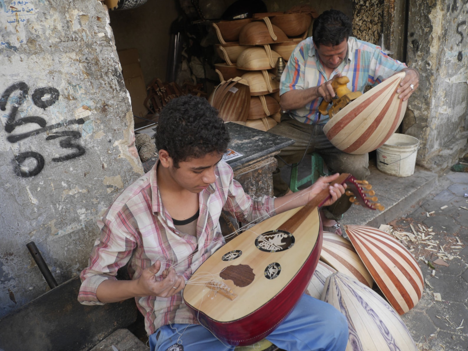 Egyptian Lute ( OUD ) Rose Wood, Coconut Wood and Egyptian Mahogany ...