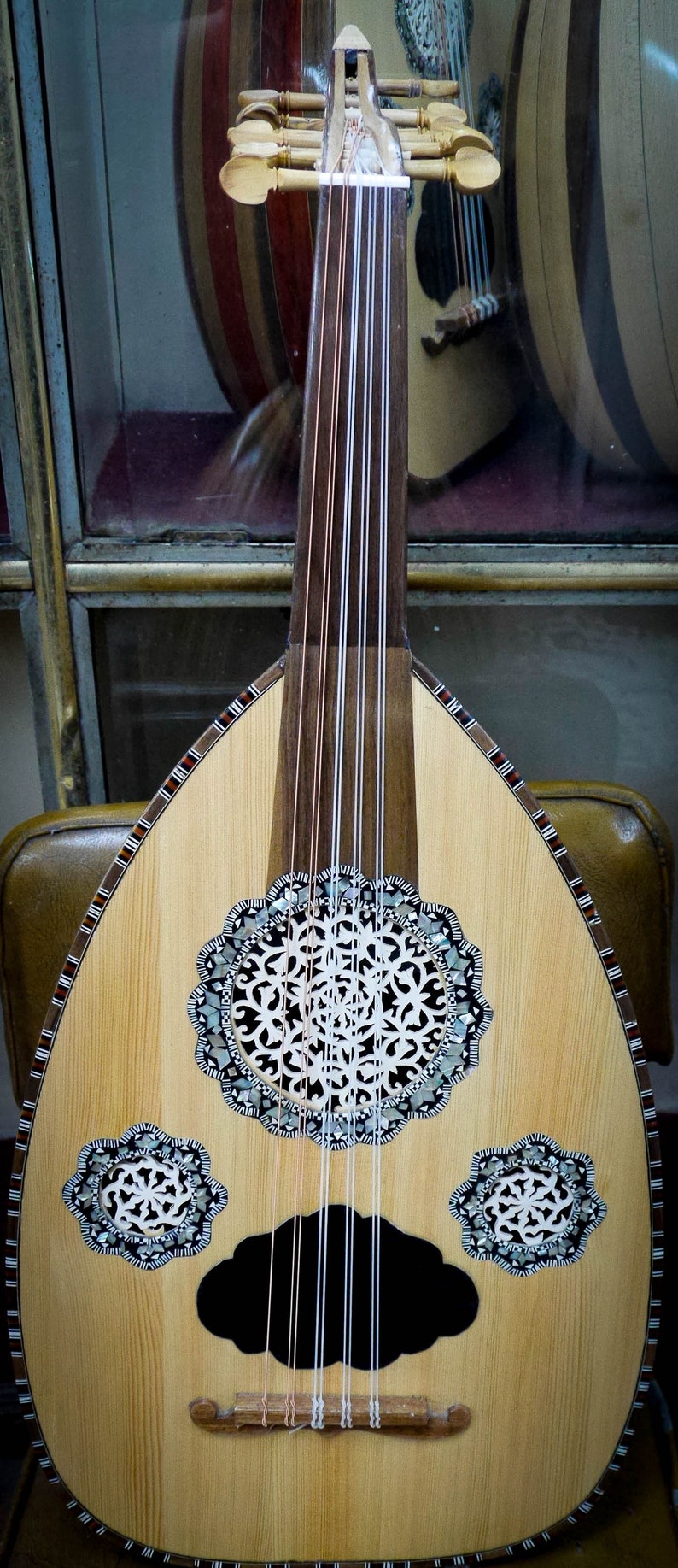Egyptian Lute ( OUD ) Rose Wood, Coconut Wood and Egyptian Mahogany ...