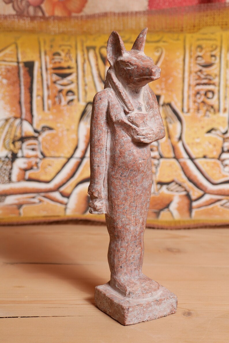 Anubis statue standing sculpture of Ancient Egyptian jackal | Etsy