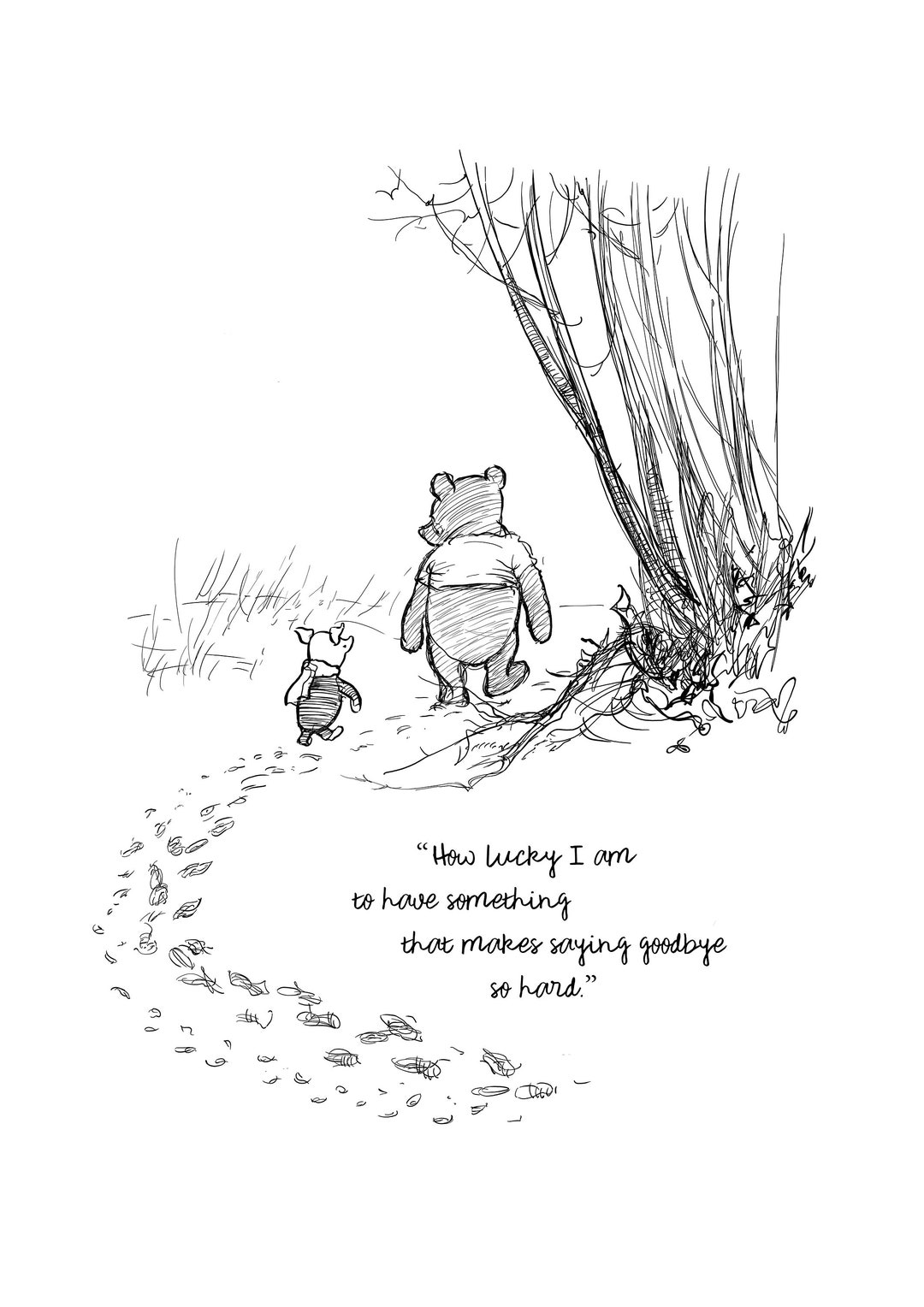 Printable - How Lucky I Am to Have Something... Winnie the Pooh Classic ...