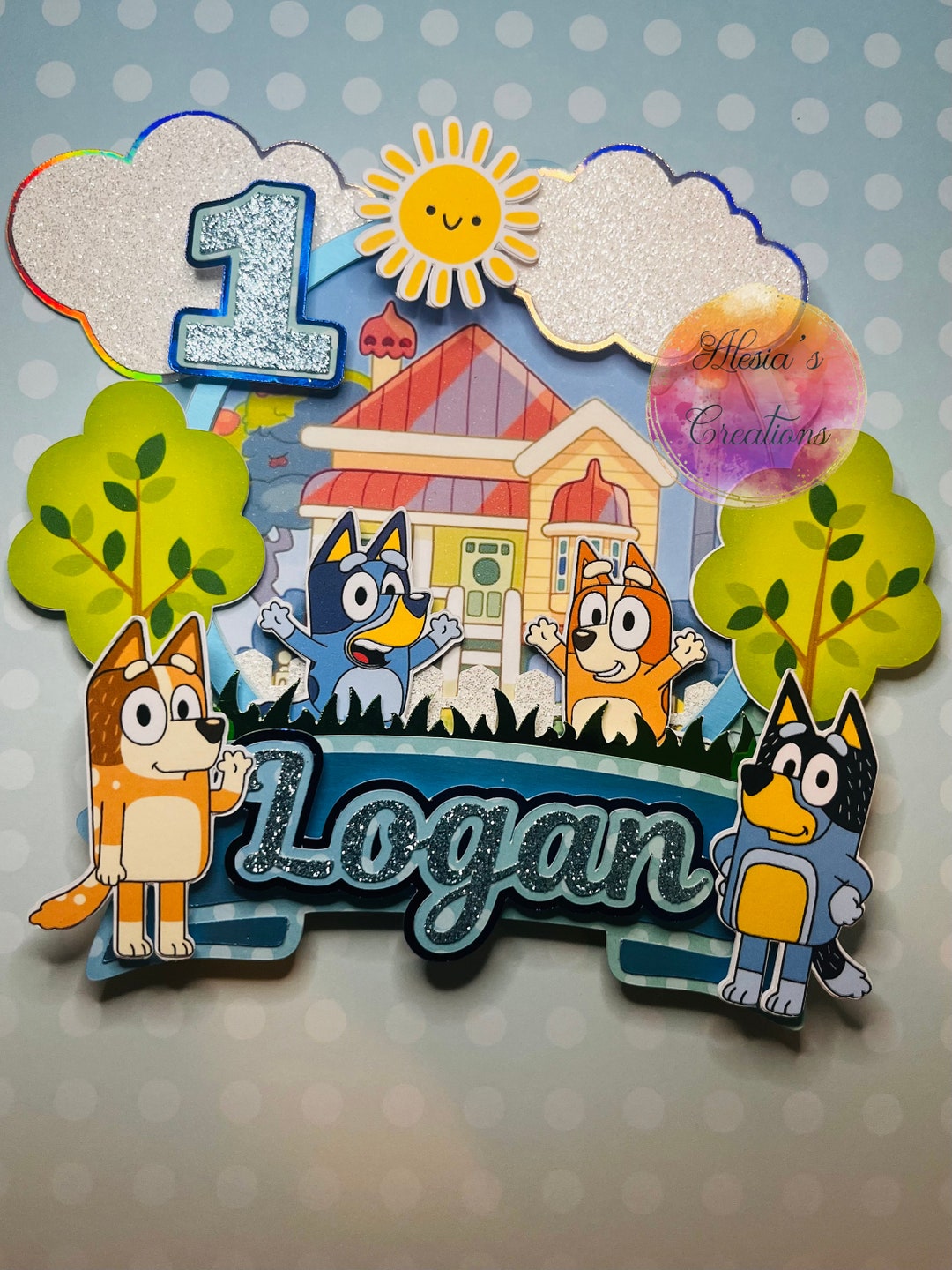 Bluey Cake Topper - Etsy