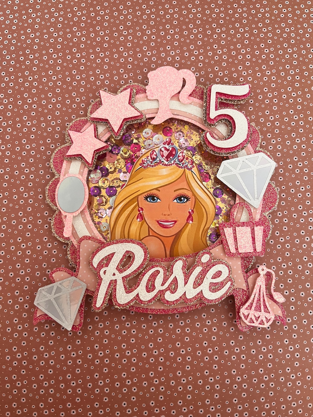 Barbie Shaker Cake Topper - Etsy UK