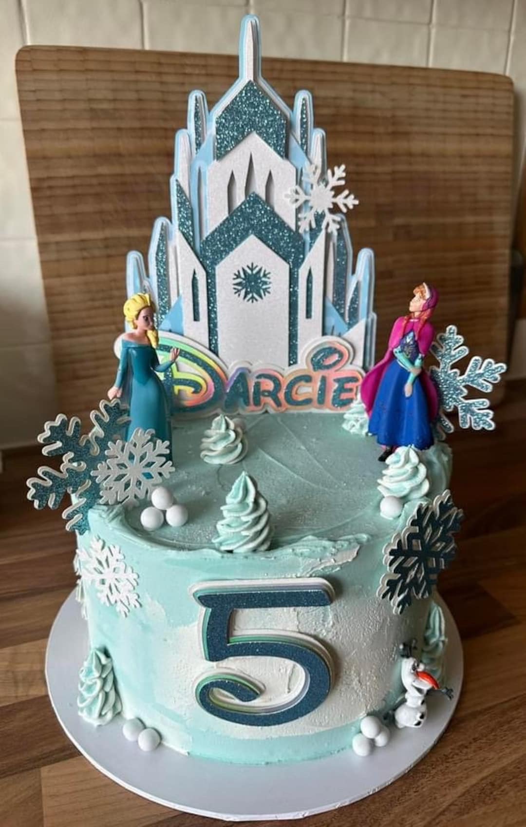 Ice Princess Castle Cake Topper - Etsy