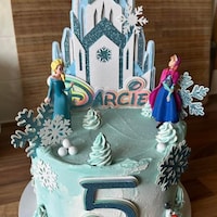 Castle Cake Topper, Inspired Frozen Castle Cake Decorations, Custom ...
