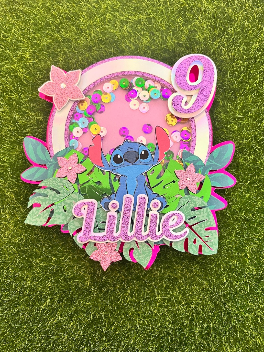 Stitch Shaker Cake Topper - Etsy