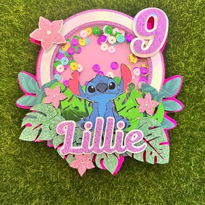 Stitch Shaker Cake Topper - Etsy