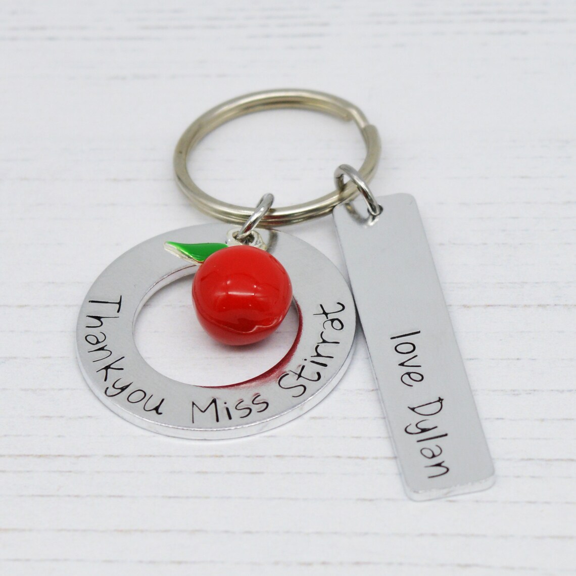 Thank You Teacher Keyring - Etsy