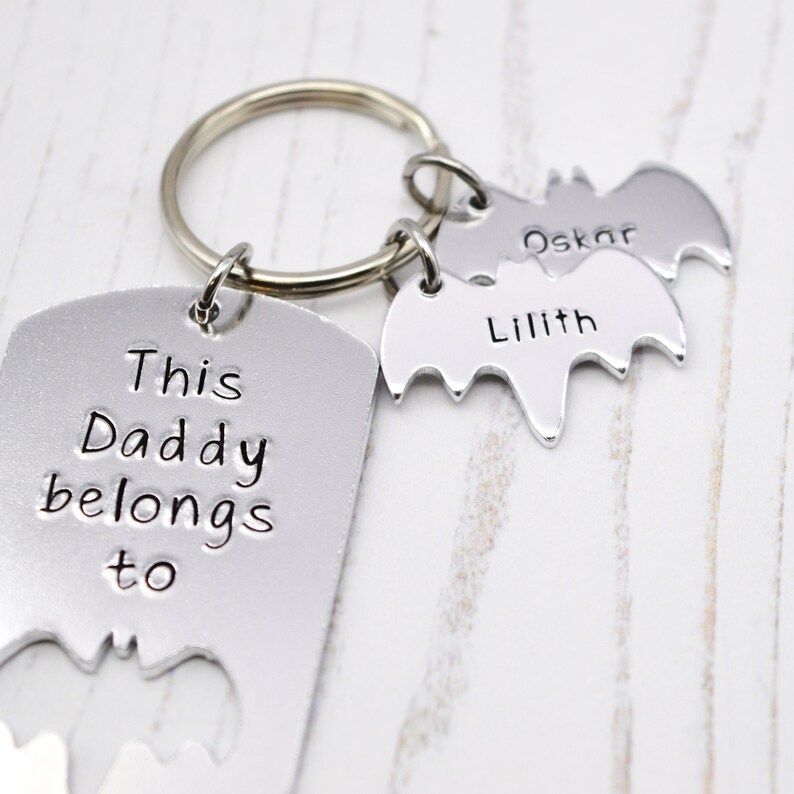 This Daddy Belongs to Bat Keyring | Etsy UK