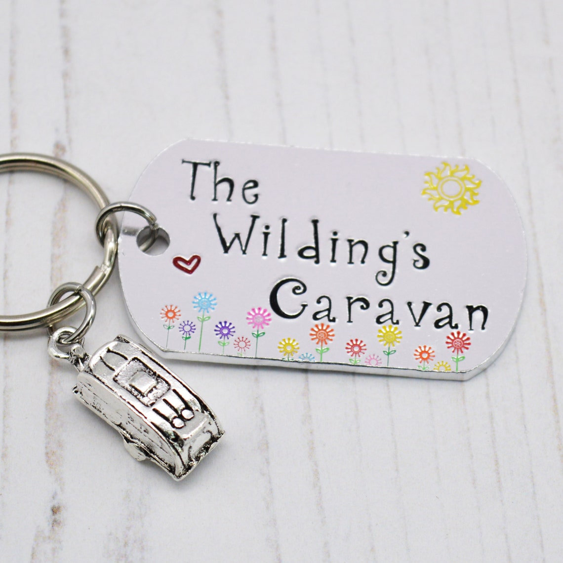 Personalised Caravan Keyring - Etsy Australia