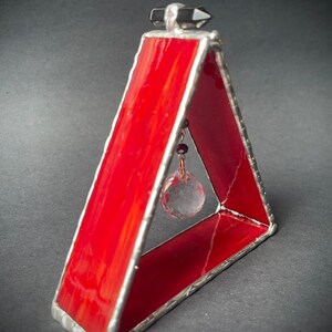 Triangle, Light Catcher, Table Decor, Pyramid, Obsidian Crystal, Prism ...