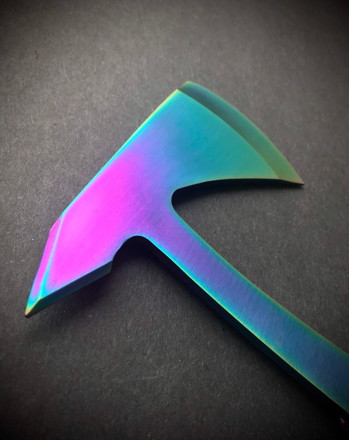 Oddity Art Rainbow Titanium Collectible Ax Decor Hand - Etsy Singapore