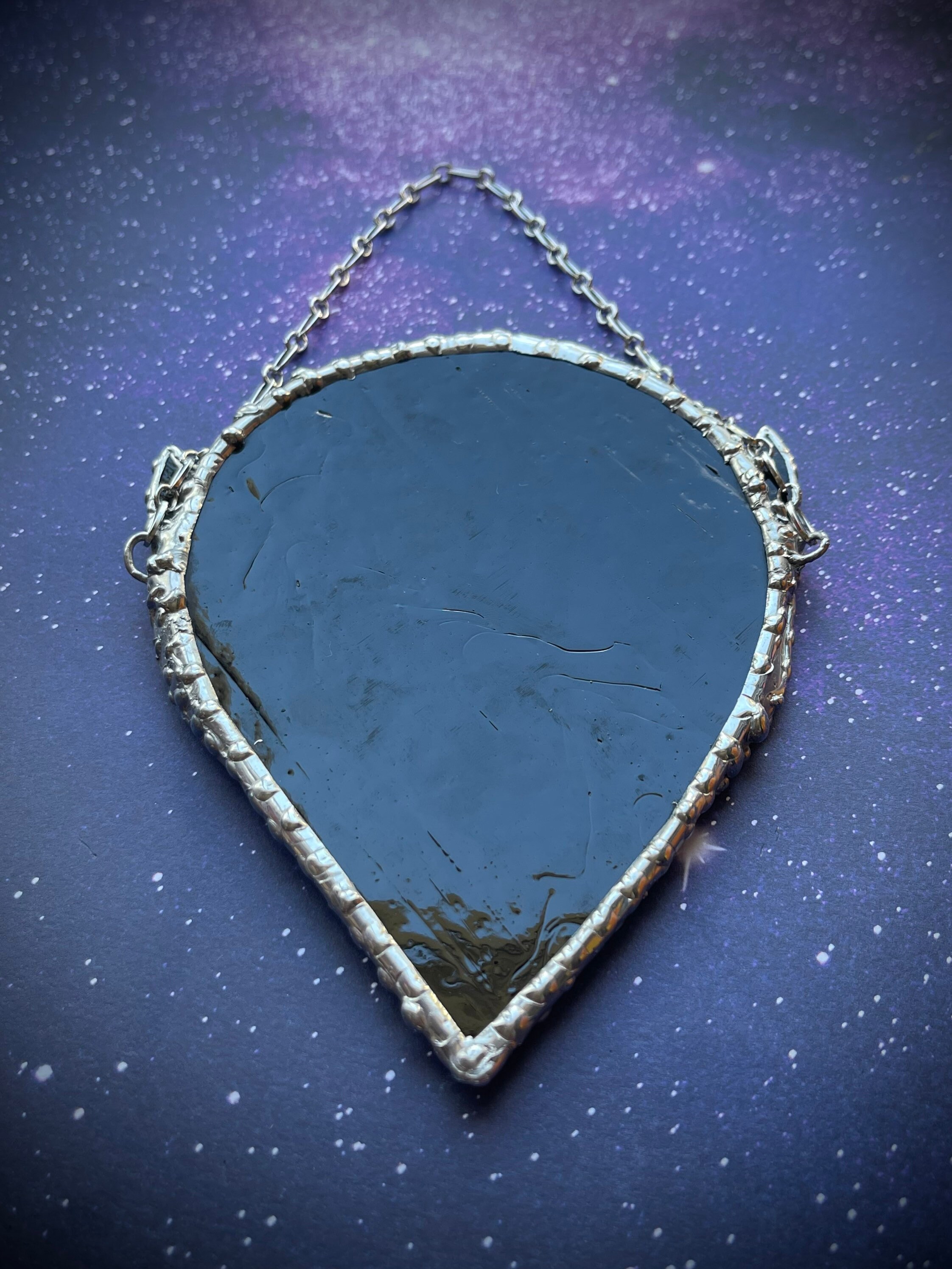 Alien Head Glass Art Stained Glass Wall Decor Sci Fi Gifts | Etsy