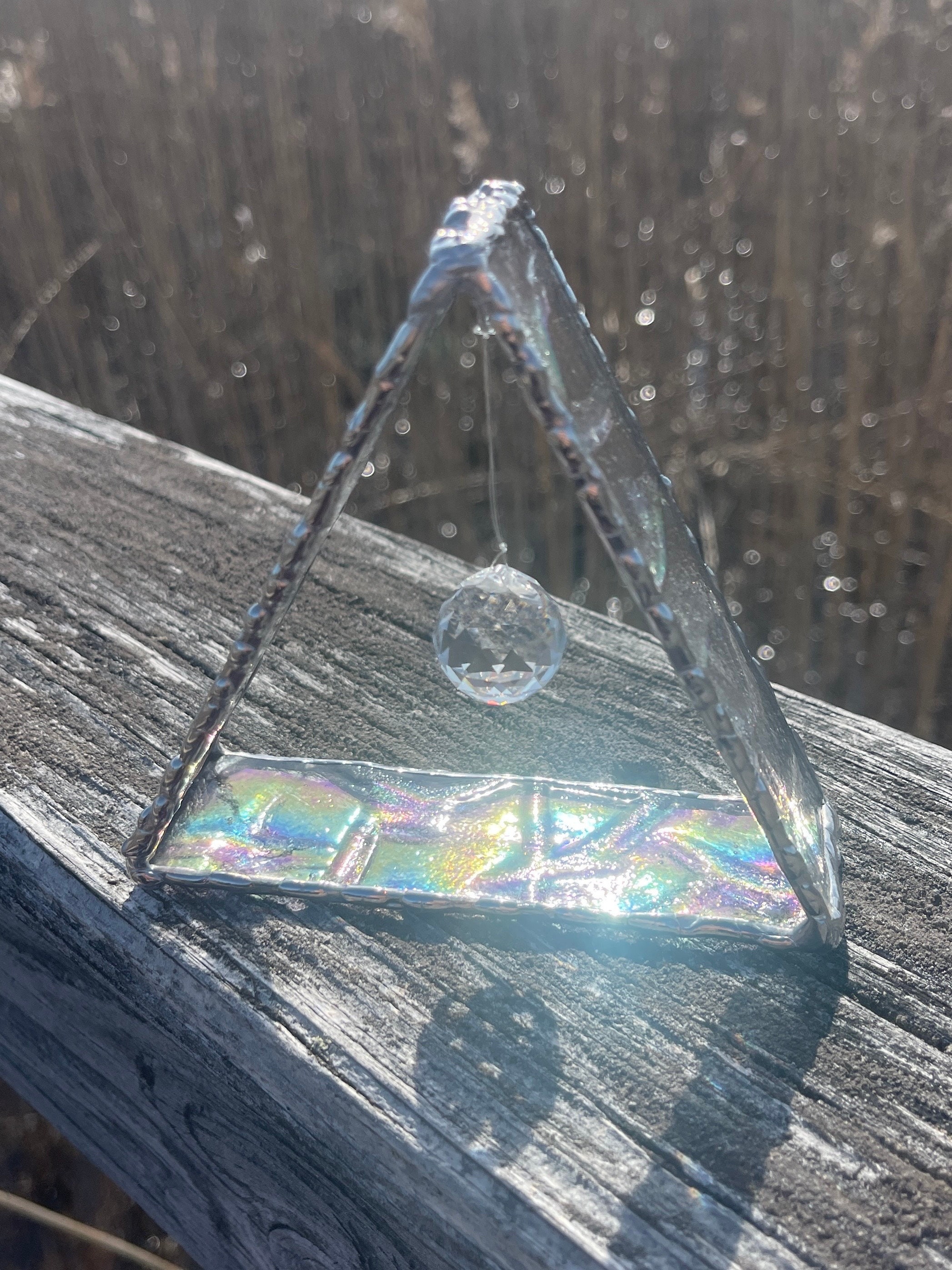Pyramid, Triangle, Light Catcher, Table Decor, Crystal, Prism, Rainbow ...
